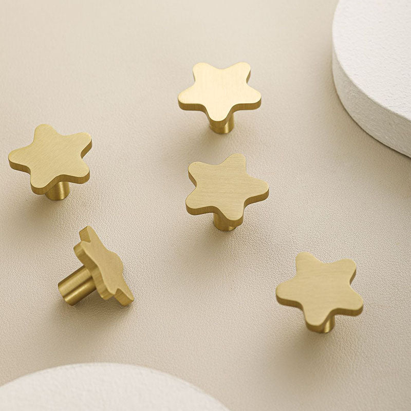 Creative Brass Knobs Star Drawer Knobs Cabinet Knobs – MaeloveCrafts